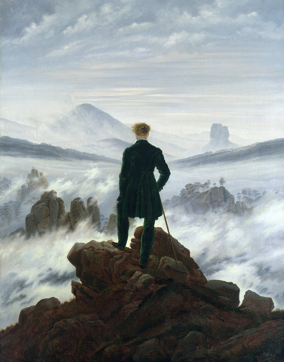 A vándor a Ködtenger felett | Caspar David Friedrich
